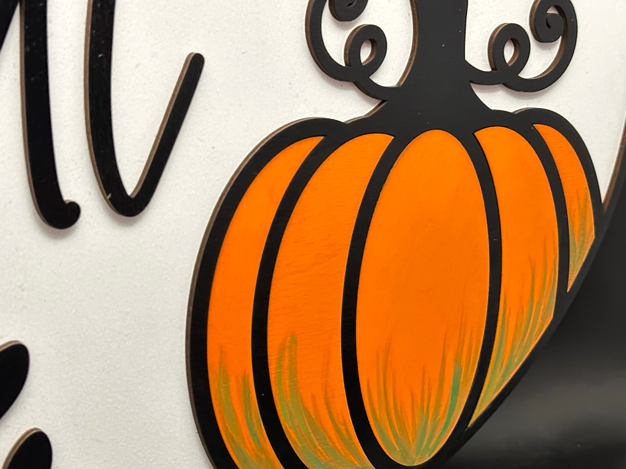 Hello Fall Pumpkin Door Sign – DeluxHub